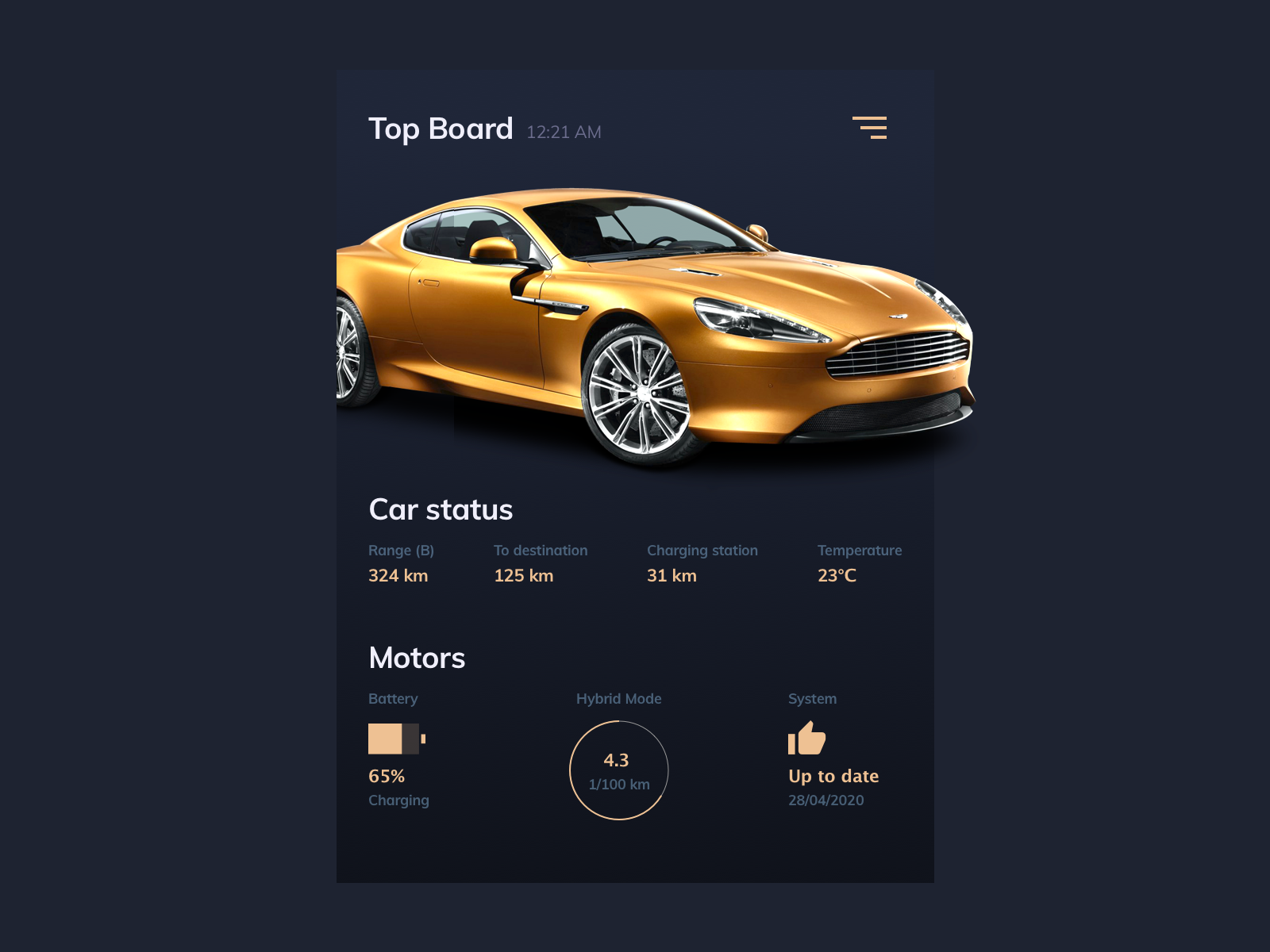 034 Car Interface by Nadin Trizna on Dribbble