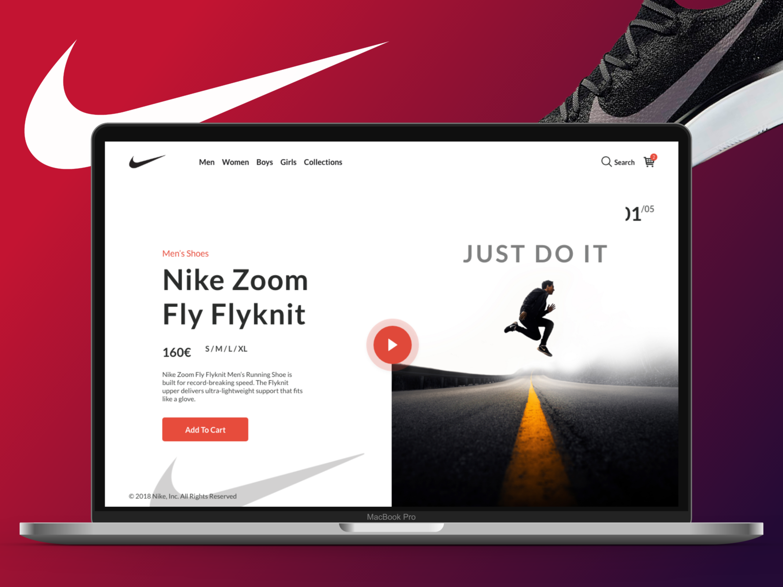 UI / UX Nike Design by Mohamed Ali on Dribbble