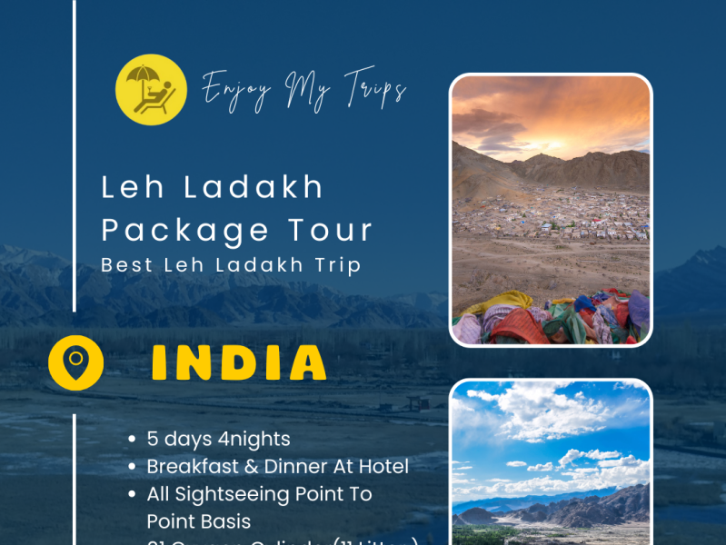 Dribbble - Leh Ladakh Package Tour Best Leh Ladakh Trip - Enjoy My Trips.png by Enjoy My Trips