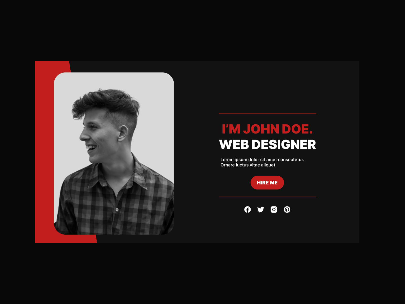 Simple Portfolio Website Design by Samuel Ernst on Dribbble