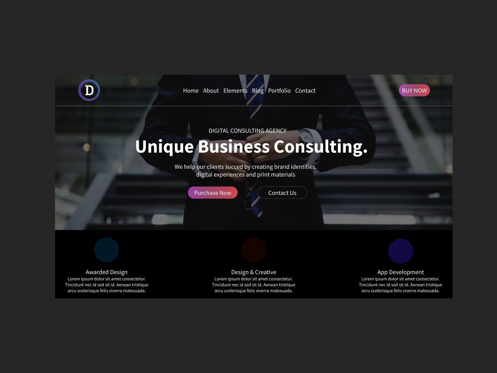 Business Consulting Website Design by Samuel Ernst on Dribbble