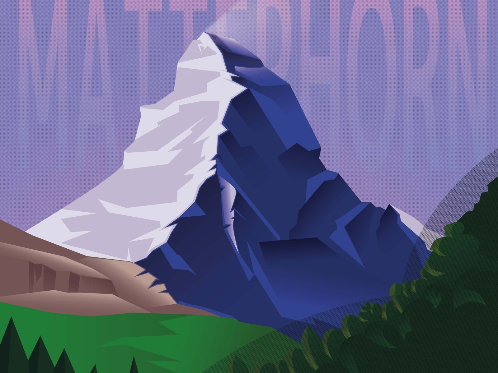 Mountain by Aida Khubaeva on Dribbble