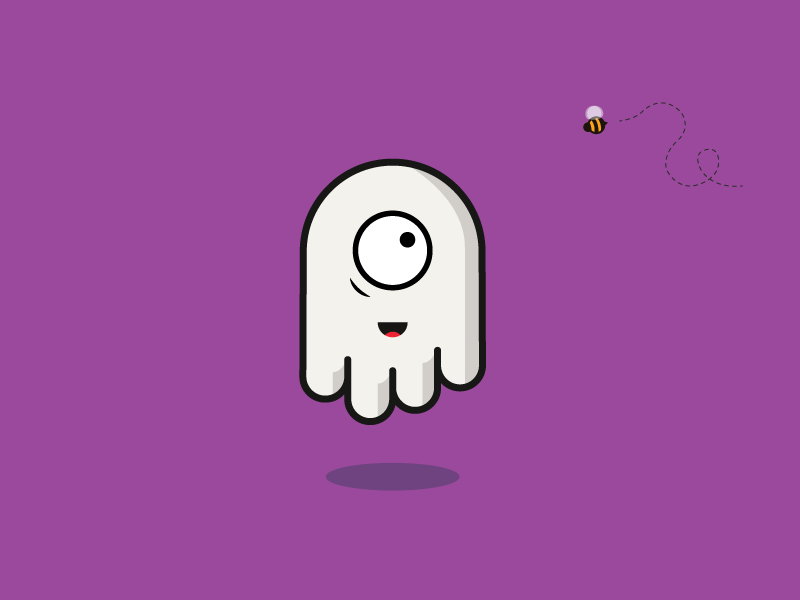 Ghost And Bee by Matt Breiwick on Dribbble