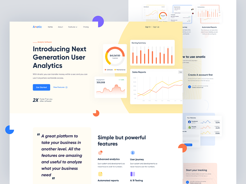 Saas: Landing Page by Ashfak Ahmed Sayem for Prelook Studio on Dribbble
