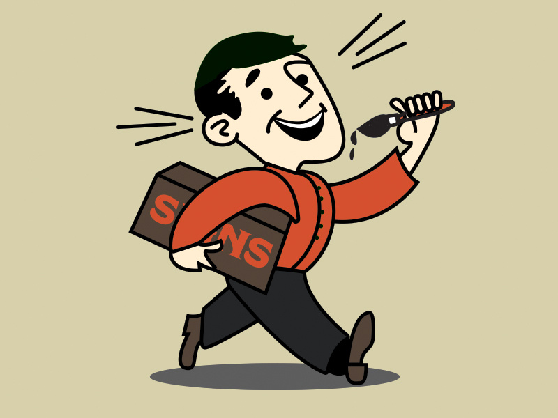 Little Sign Painter by Adam J Gonzalez on Dribbble