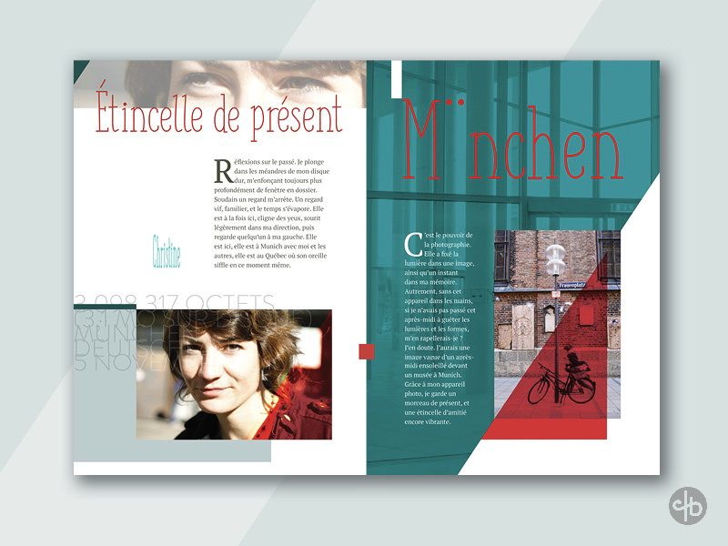 Magazine layout by Helene on Dribbble