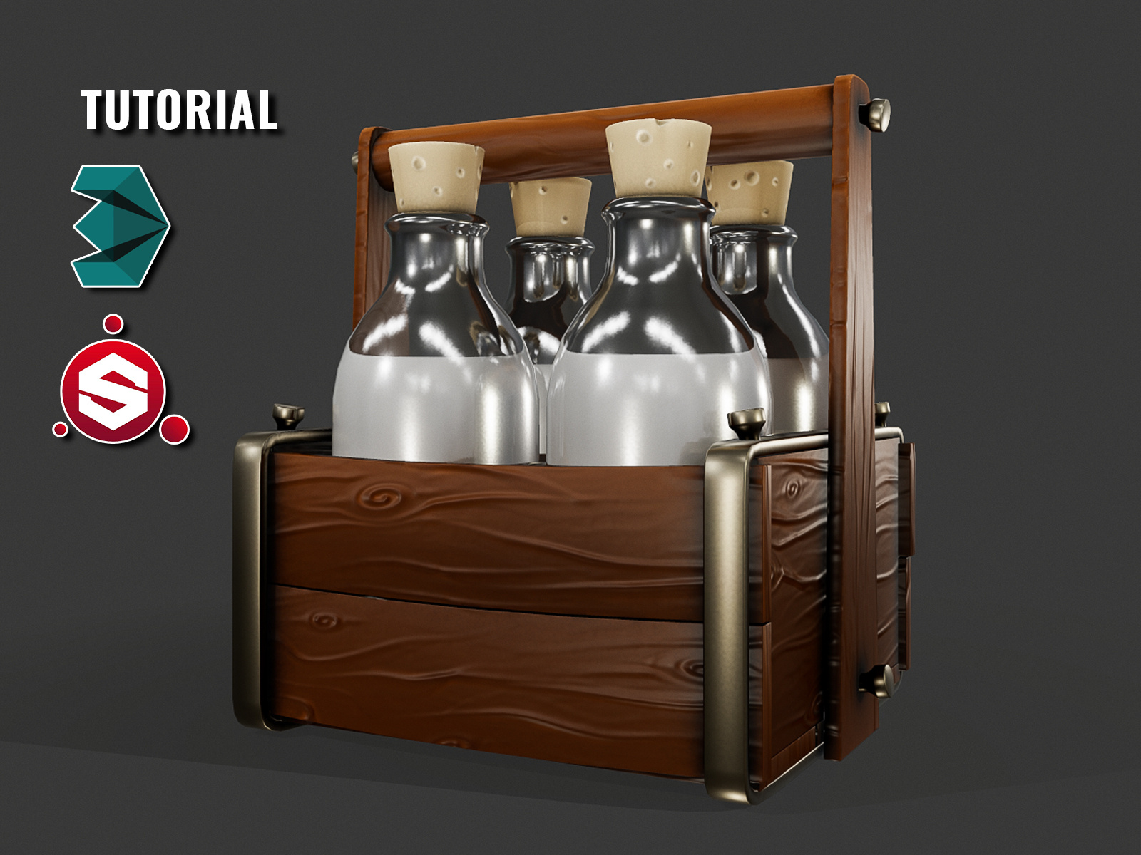 Stylized Milk Carrier by ninashaw on Dribbble