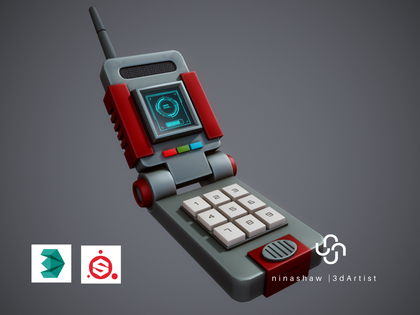 Stylized Cell Phone by ninashaw on Dribbble