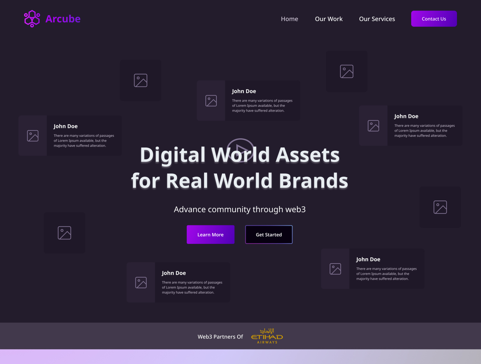 Arcube Website by Asif Nawaz on Dribbble