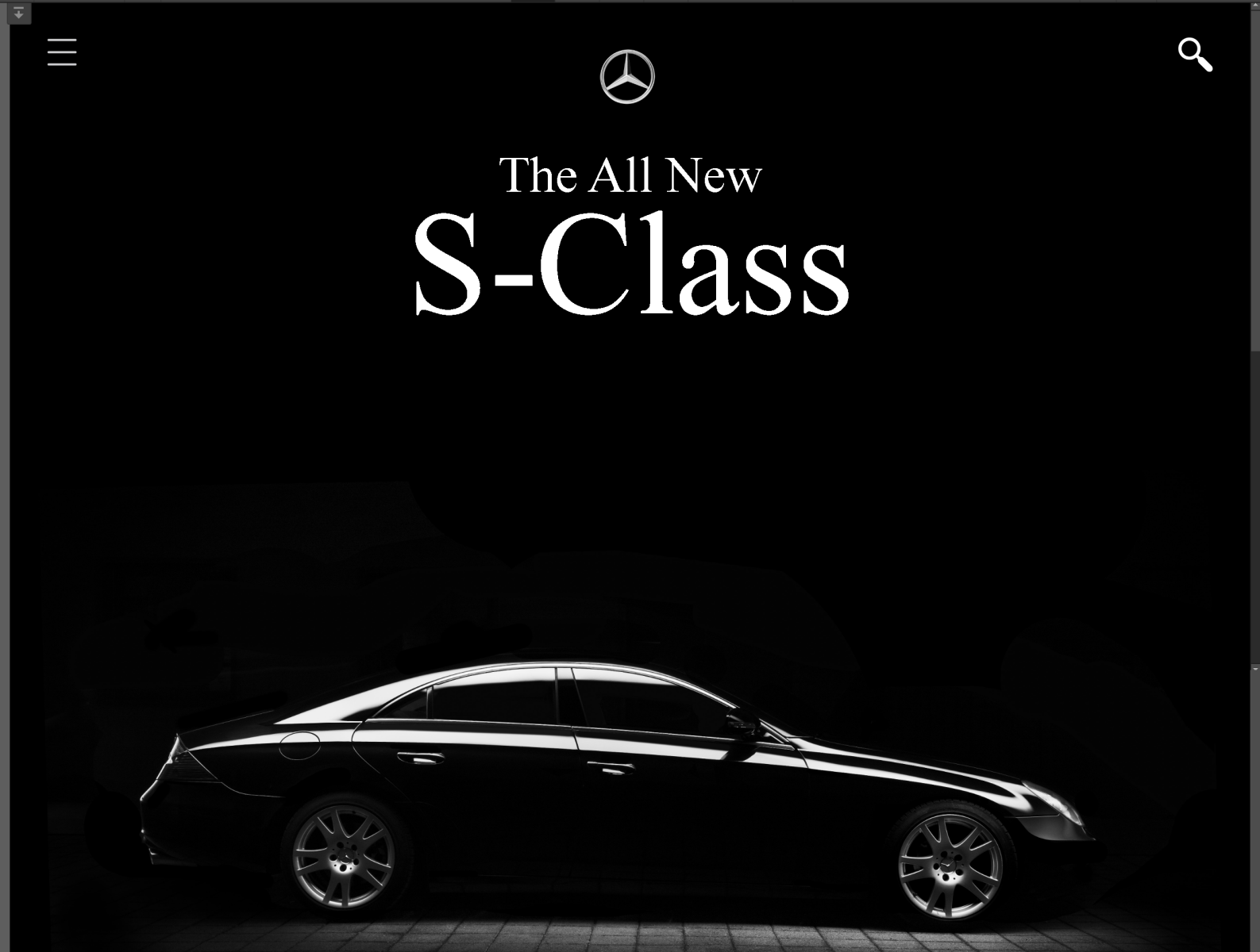 Mercedes S-Class Webflow by Aryan on Dribbble