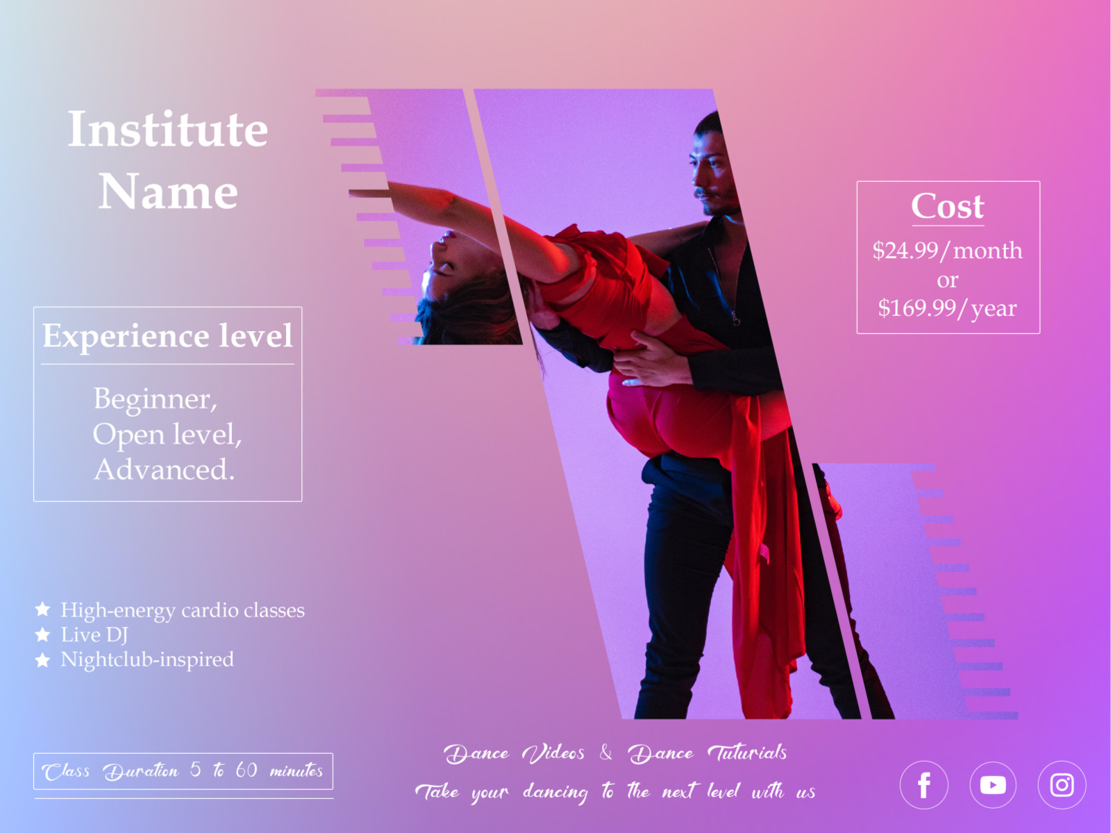Dance Classes AD by Junayed Mahin on Dribbble