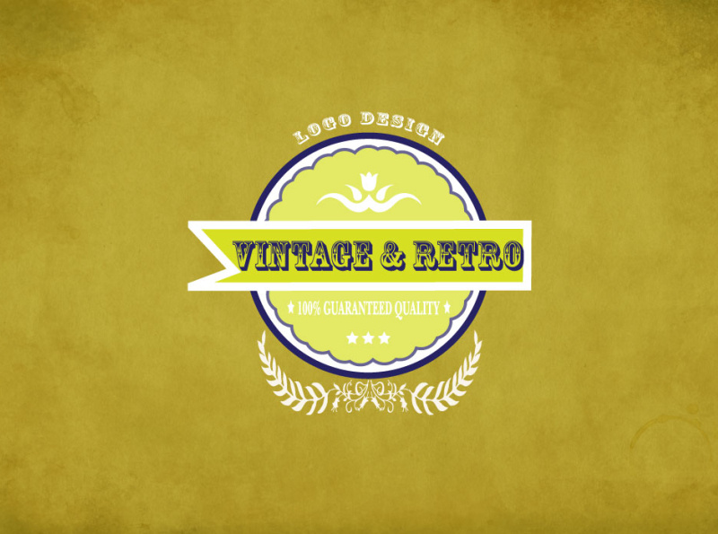 Retro & Vintage Logo by Zahra_ on Dribbble