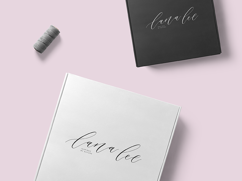 Lana Lee handwritten calligraphy logo and style by Daria Kwon on Dribbble