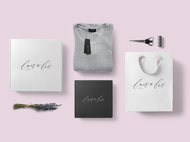 Lana Lee handwritten calligraphy logo and style by Daria Kwon on Dribbble