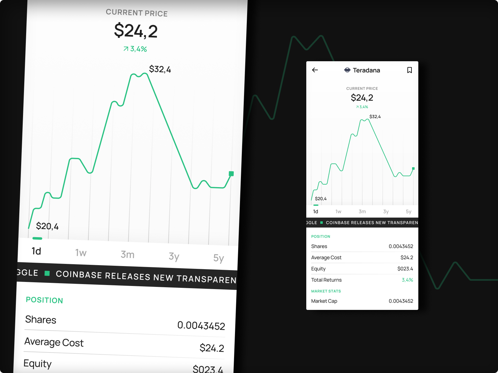 Crypto Exchange Details Screen by Tara on Dribbble
