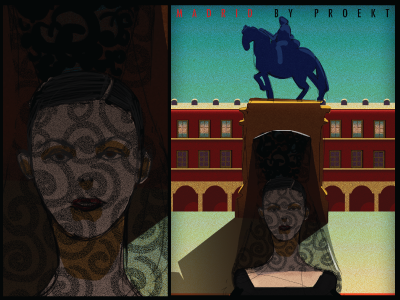 Madrid poster by Peter Mintchev on Dribbble