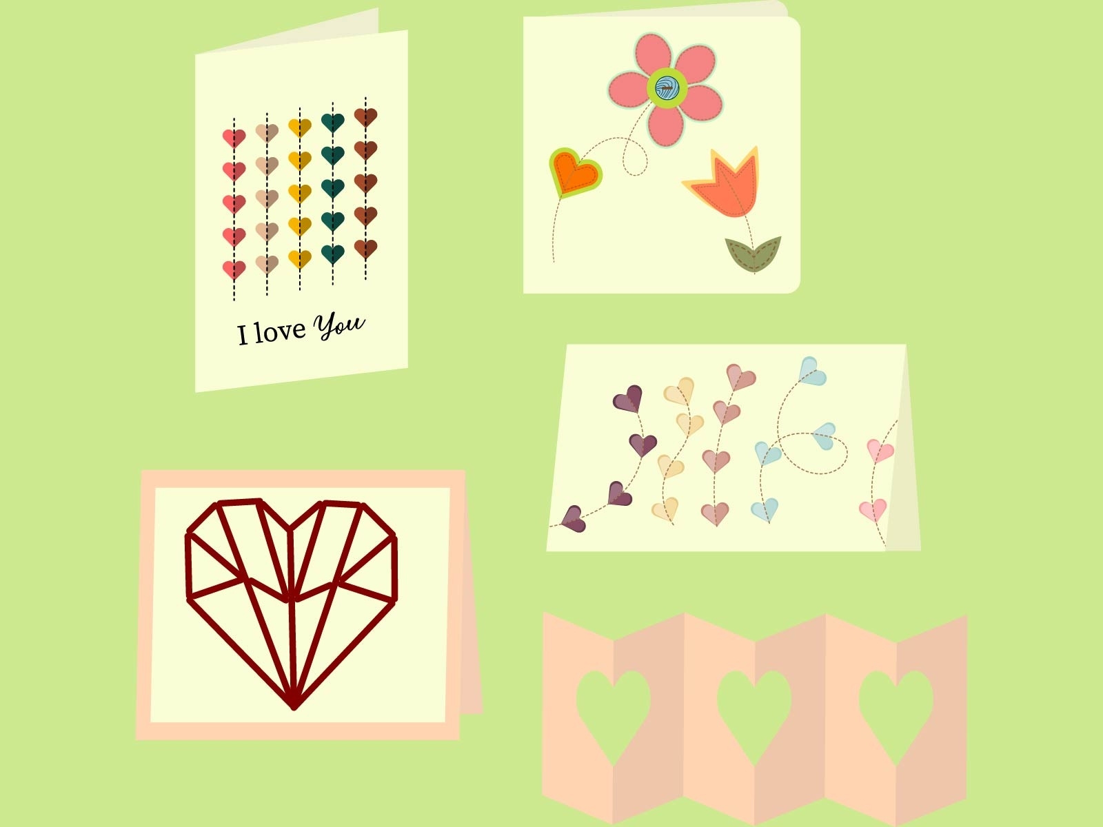 Bunch of cards by Katanastasiya on Dribbble