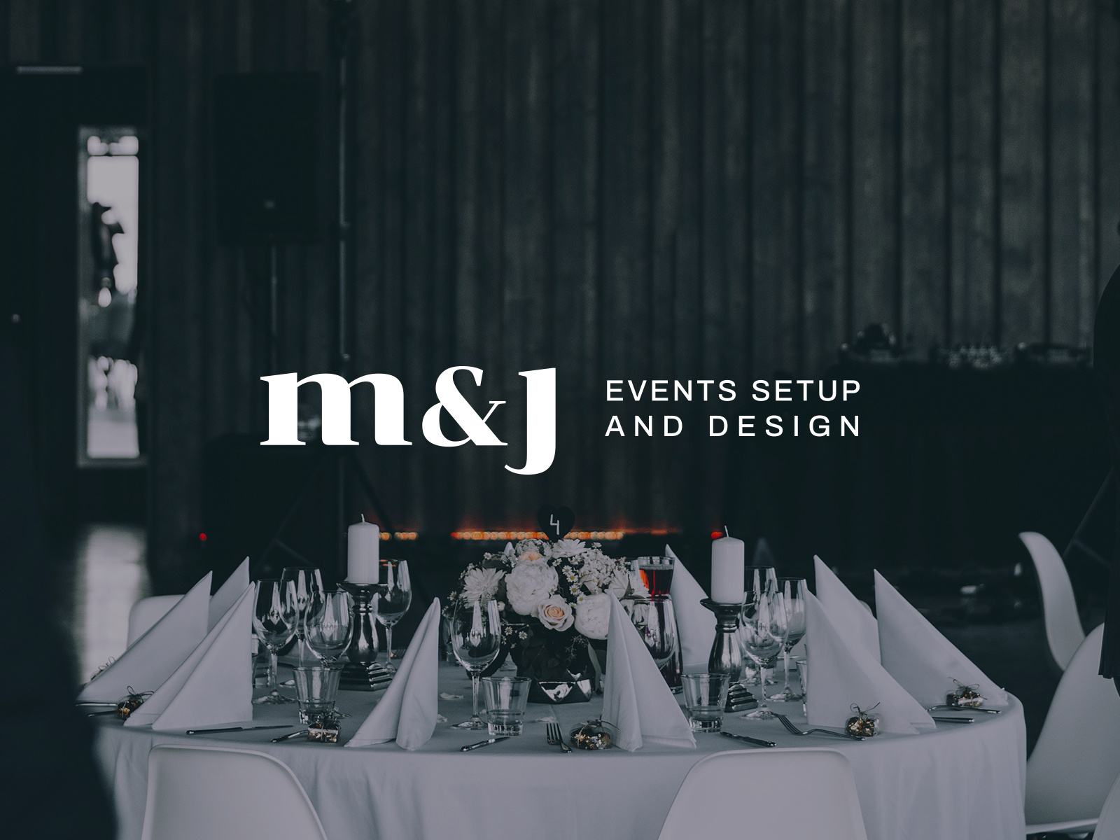 M & J | Events Setup and Design by Dominic Dosdos on Dribbble