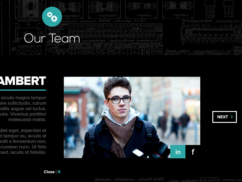 Our Team Modal by Bryce Thompson on Dribbble