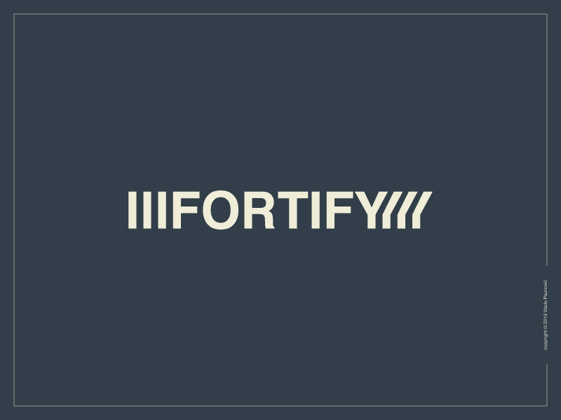 Fortify Logotype by Vlado Paunović on Dribbble