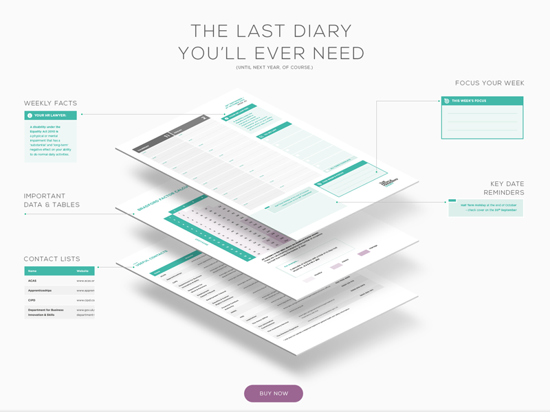Diary Product Website Section by Strafe Creative on Dribbble