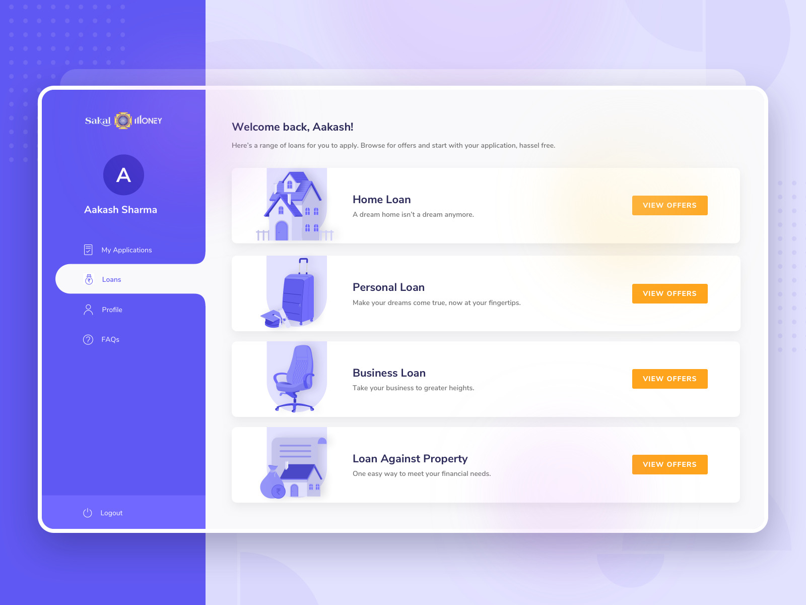 Loan application portal - Sakal Money by ProCreator - Global UI/UX ...