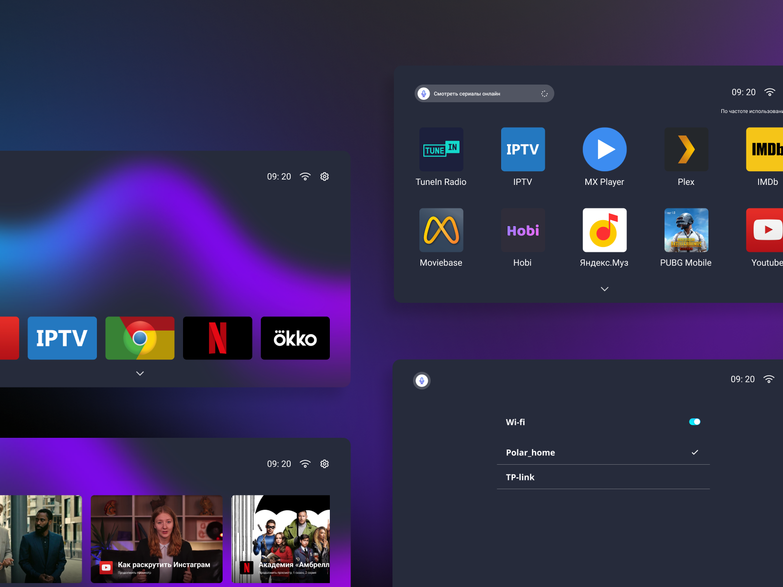 Smart tv OS by Denis Zelenykh on Dribbble