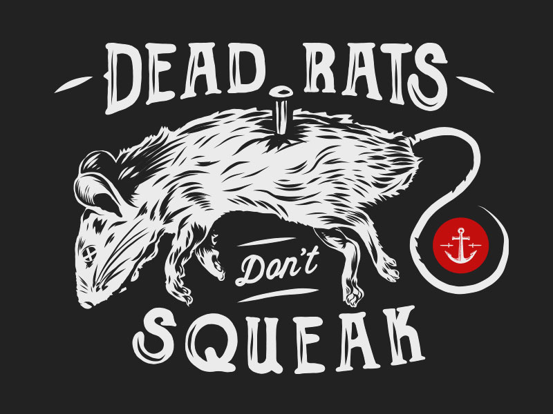 Dead rats don't squeak. by Chris Green on Dribbble