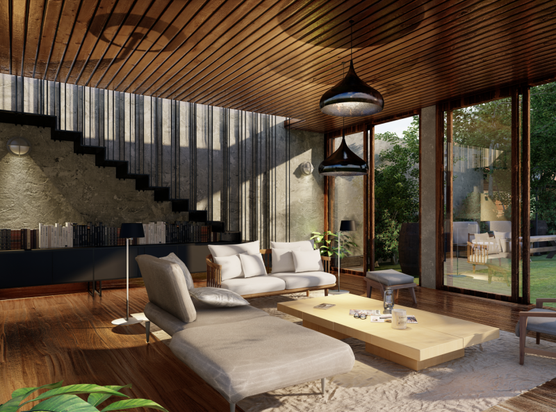 High quality render of an Interior project I designed- View 1 by ...