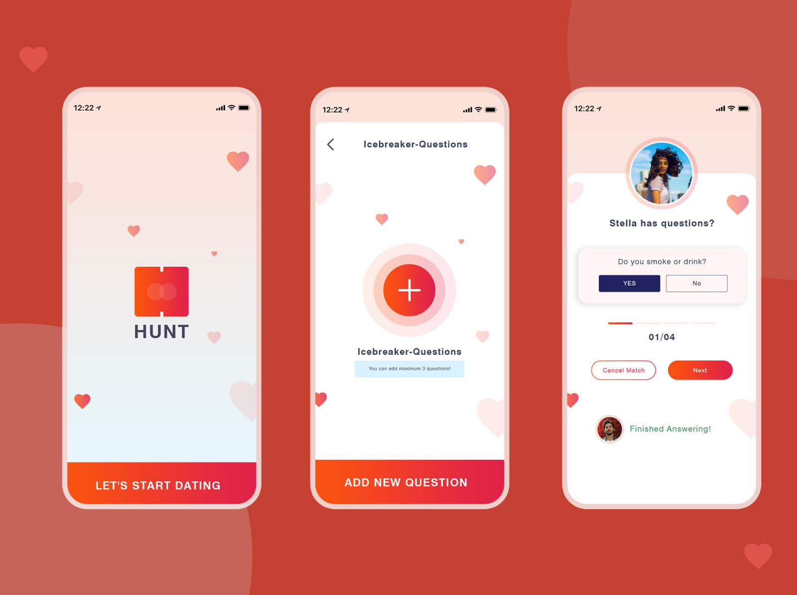 Dating app screen by designer99studio on Dribbble