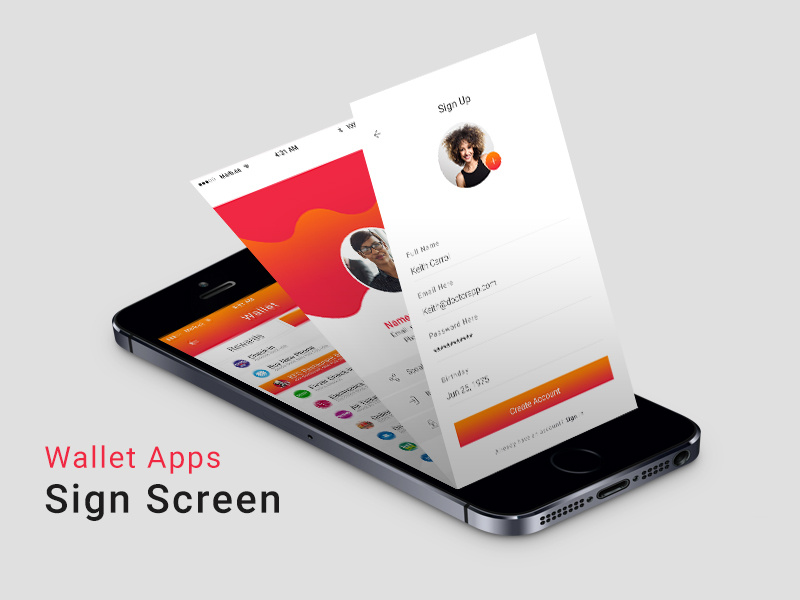 Wallet apps Sign Up Screen UI Explorations by Aahat Akter 🔥 on Dribbble