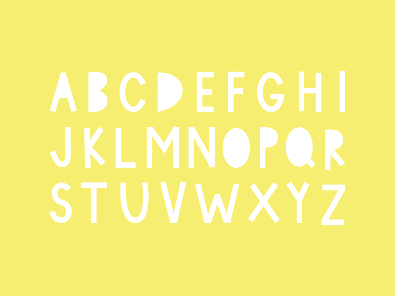 Alphabet by Bailey Hayne on Dribbble