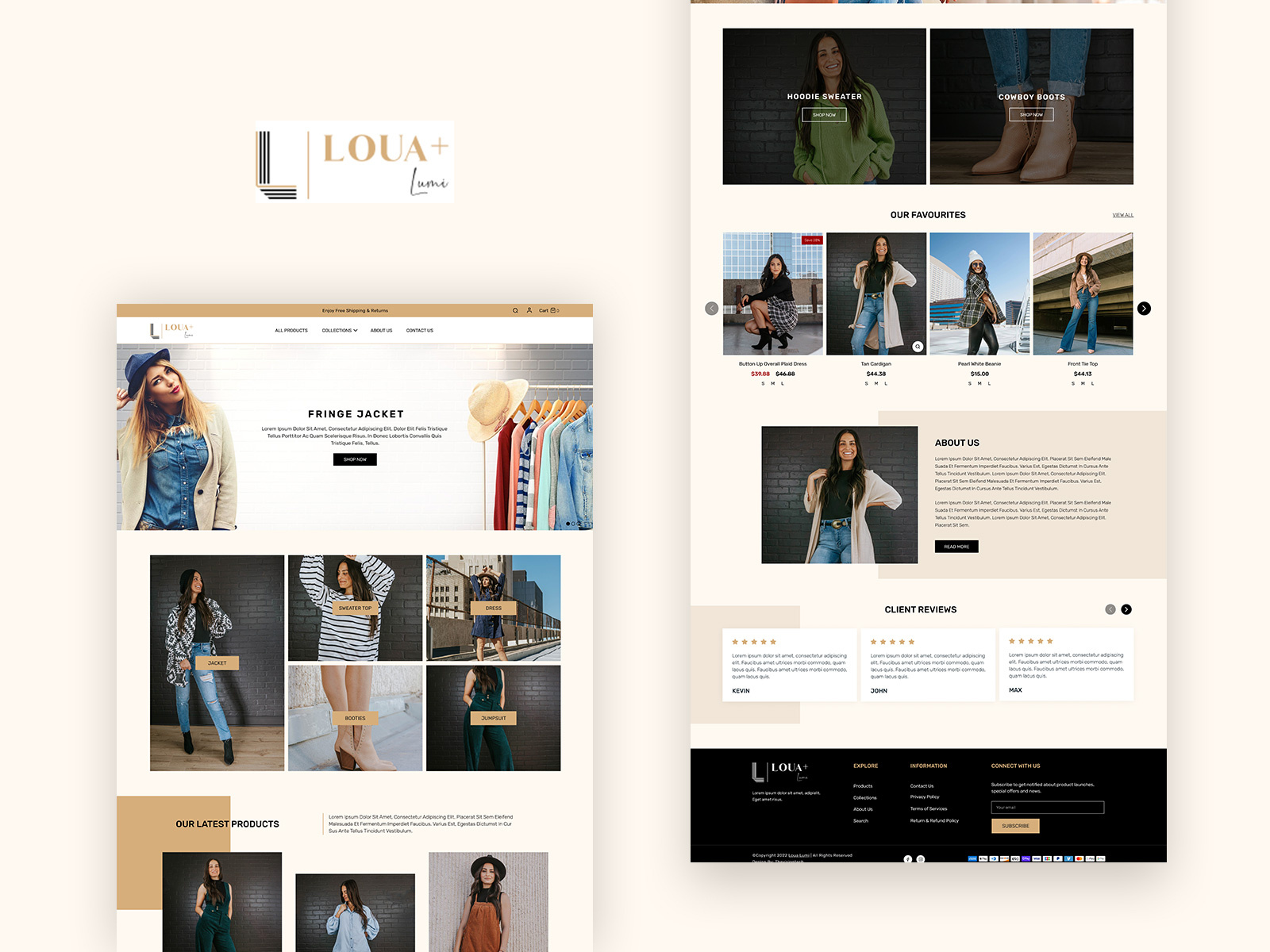 Loua Lumi Store Home Page Design by Thevisiontech on Dribbble