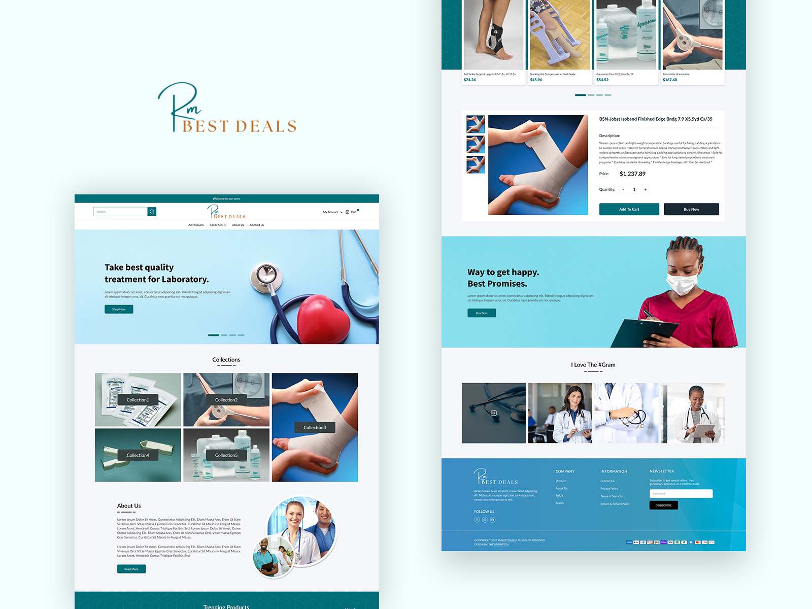 RM Best Deals Store Home Page Design by Thevisiontech on Dribbble