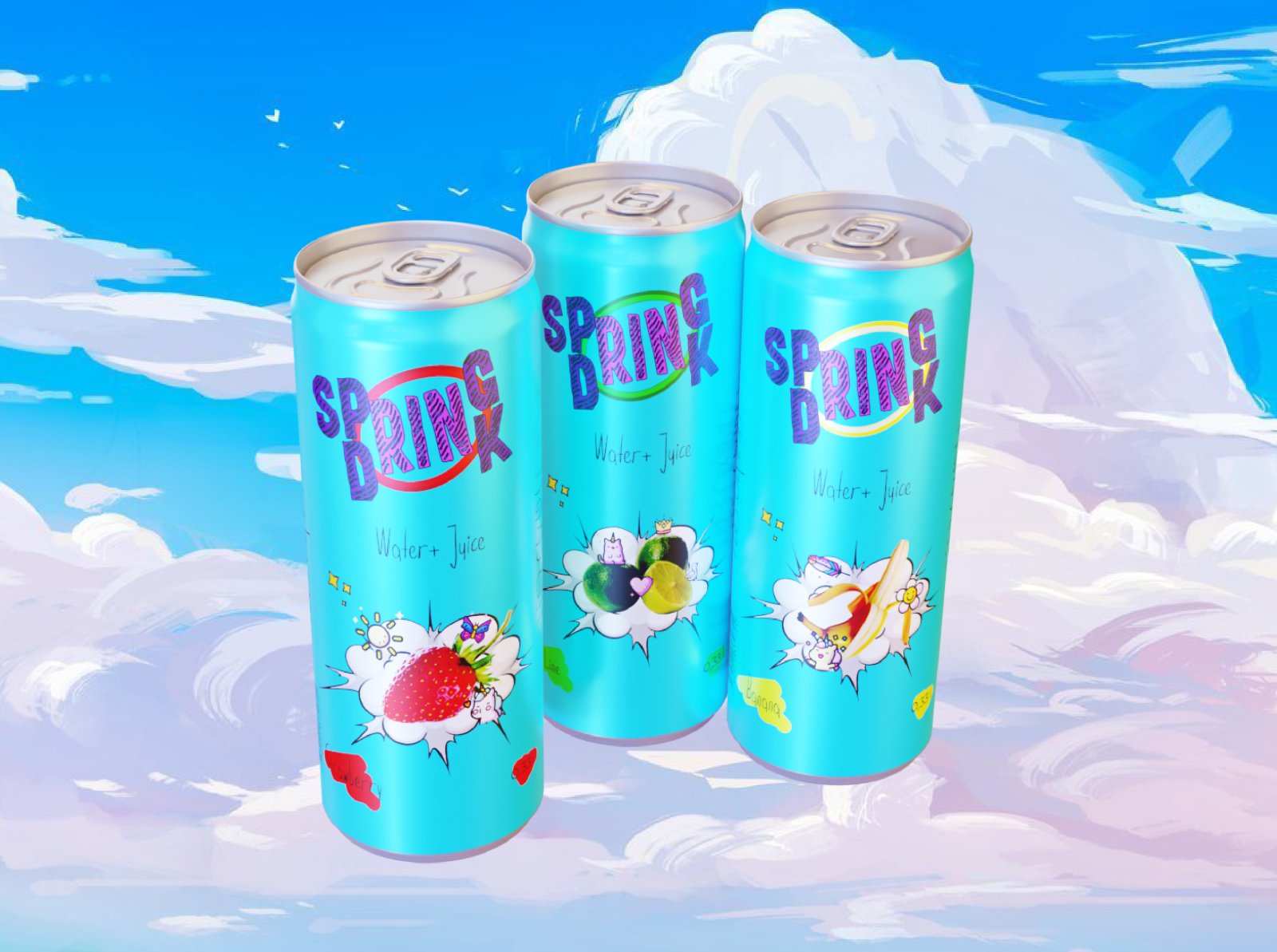 Spring Drink Can Package Design by Saffa Dim on Dribbble