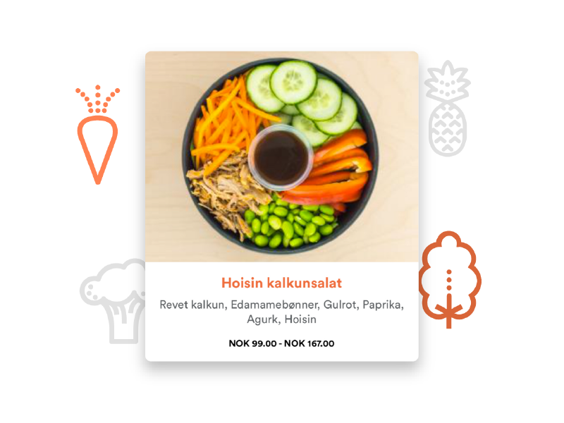 Restaurant Card UI by Fredrik Danby on Dribbble