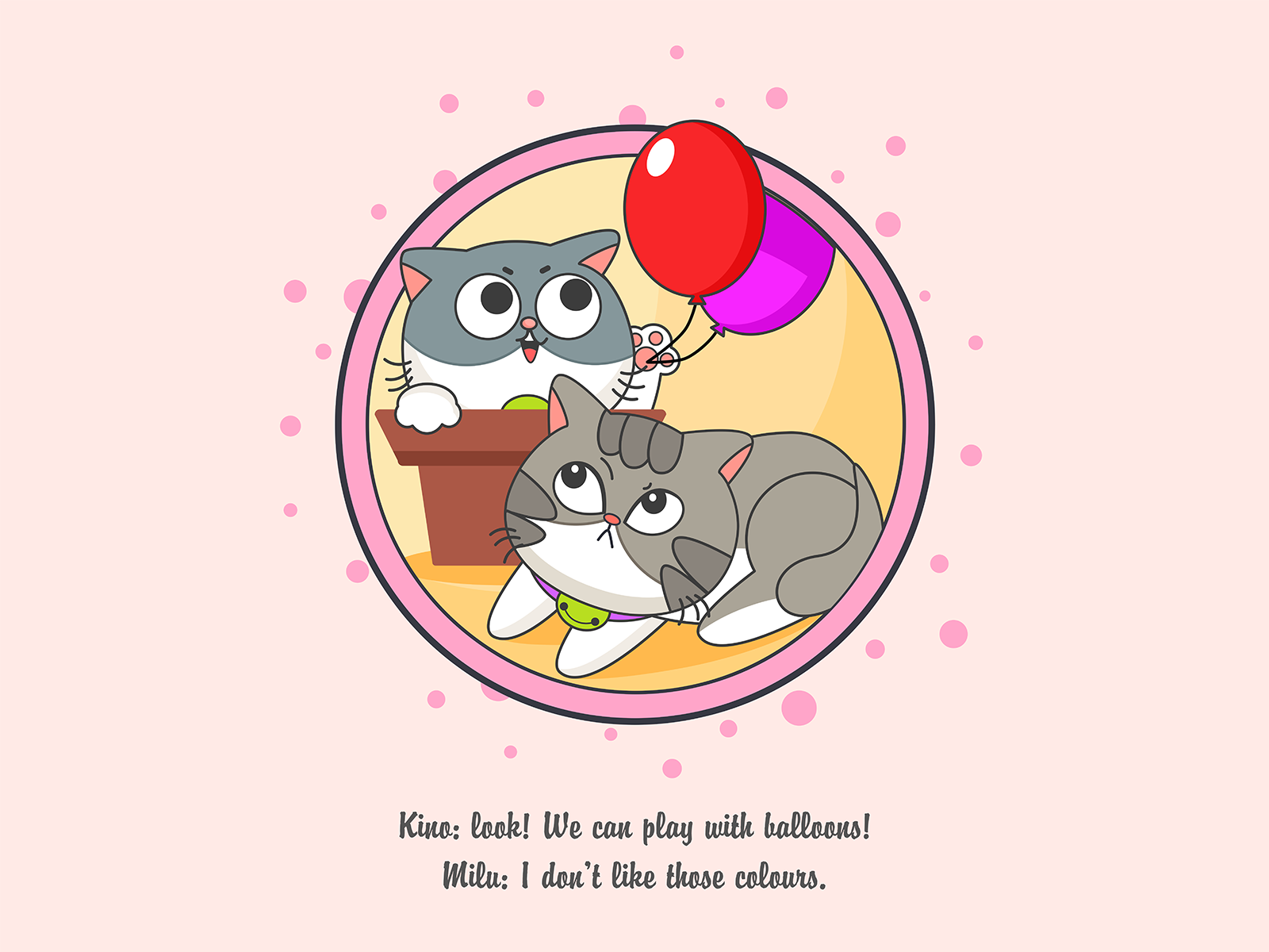 Milu and Kino by Veronica.Mei on Dribbble