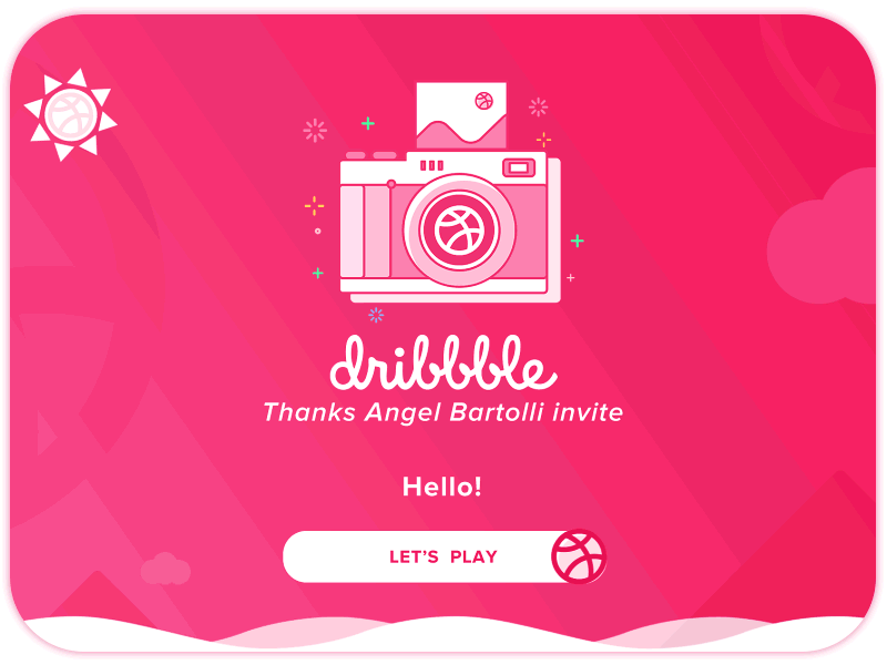 Hello Dribbble！ by akun on Dribbble