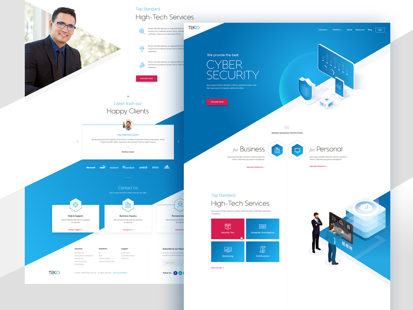 Cyber Security Website by Ahmadullah Emad on Dribbble
