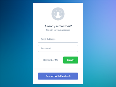 Login Form by Ionut Zamfir on Dribbble