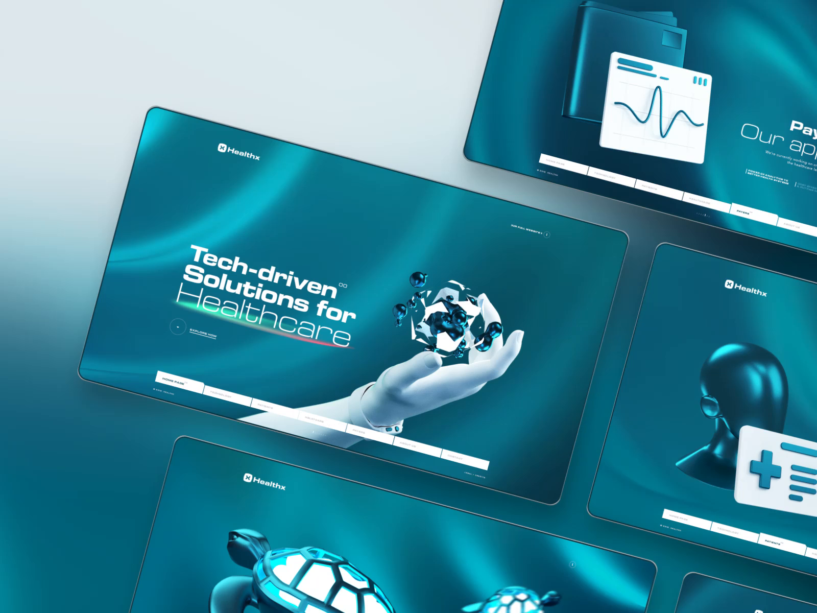 Healthx: Website by FIFTYSEVEN on Dribbble
