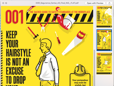 Work Safety poster series snapshot by Cauê Cremonini on Dribbble