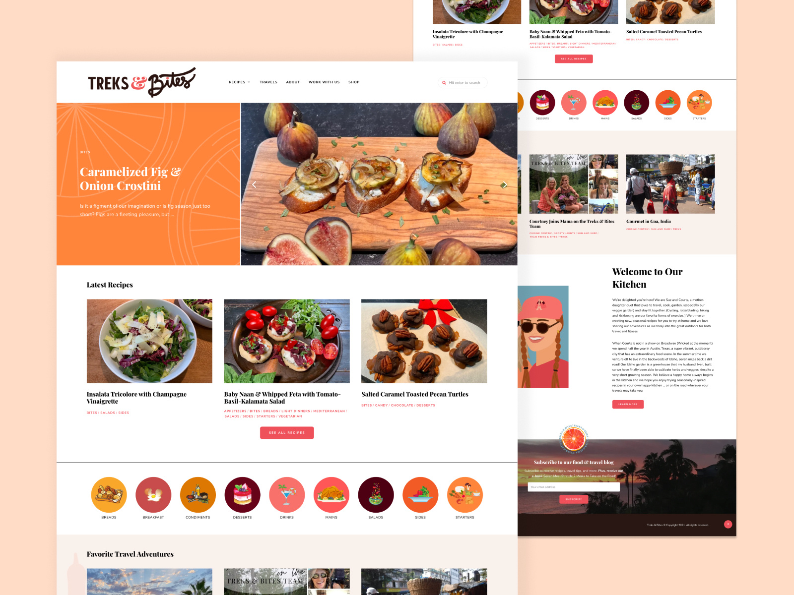 Food & Travel Blog by Amie Colosa on Dribbble