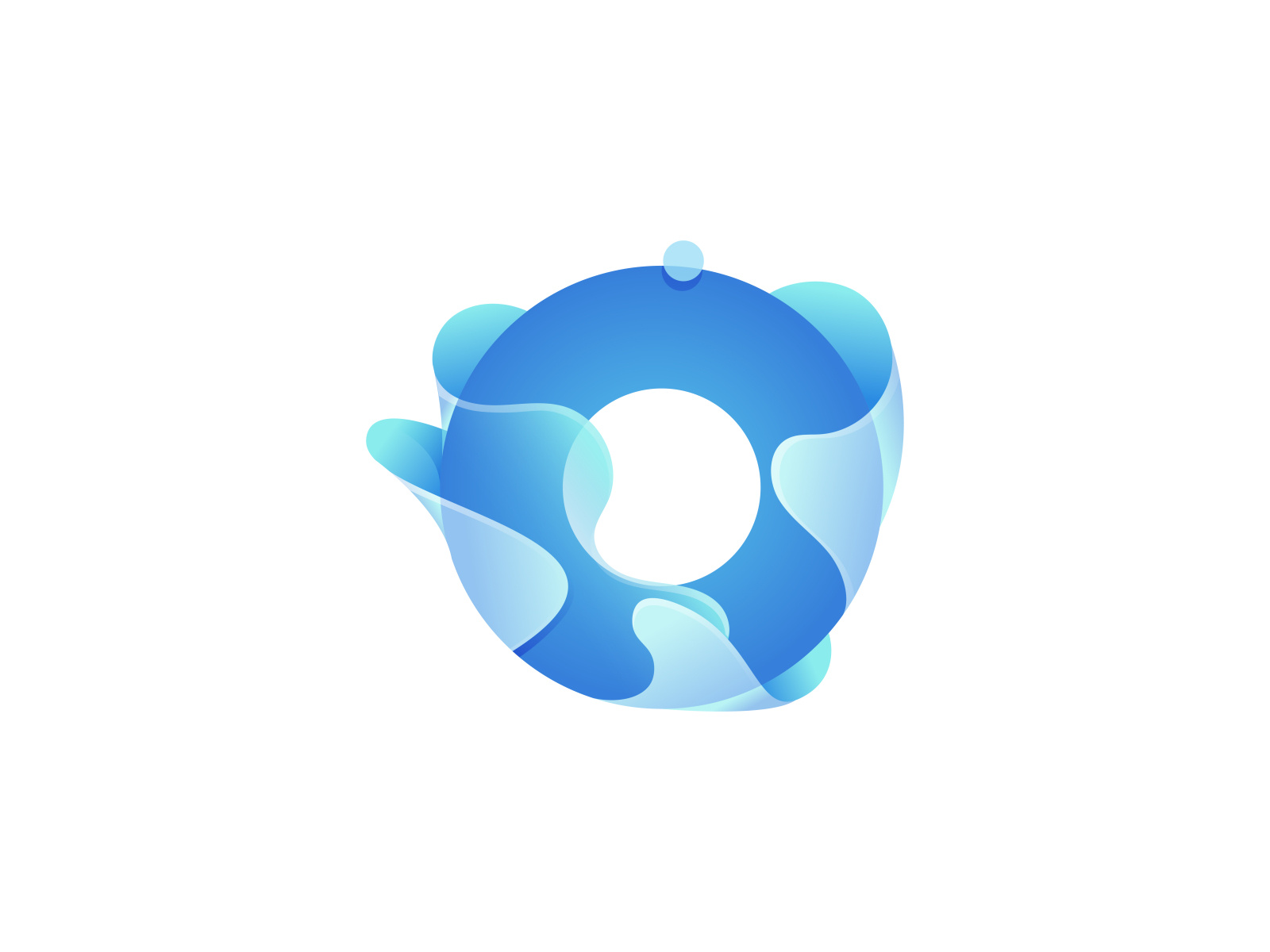 Ocean Logos Water wave ocean sunset icon logo Royalty Free Vector Image