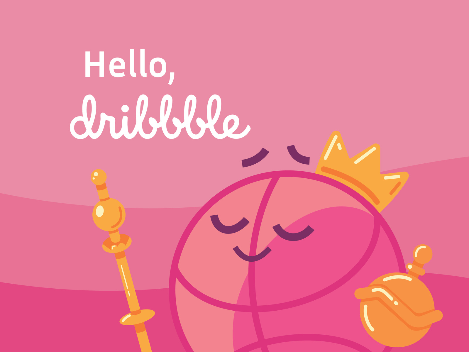 Hello, Dribbble! by Rocket Candy© on Dribbble