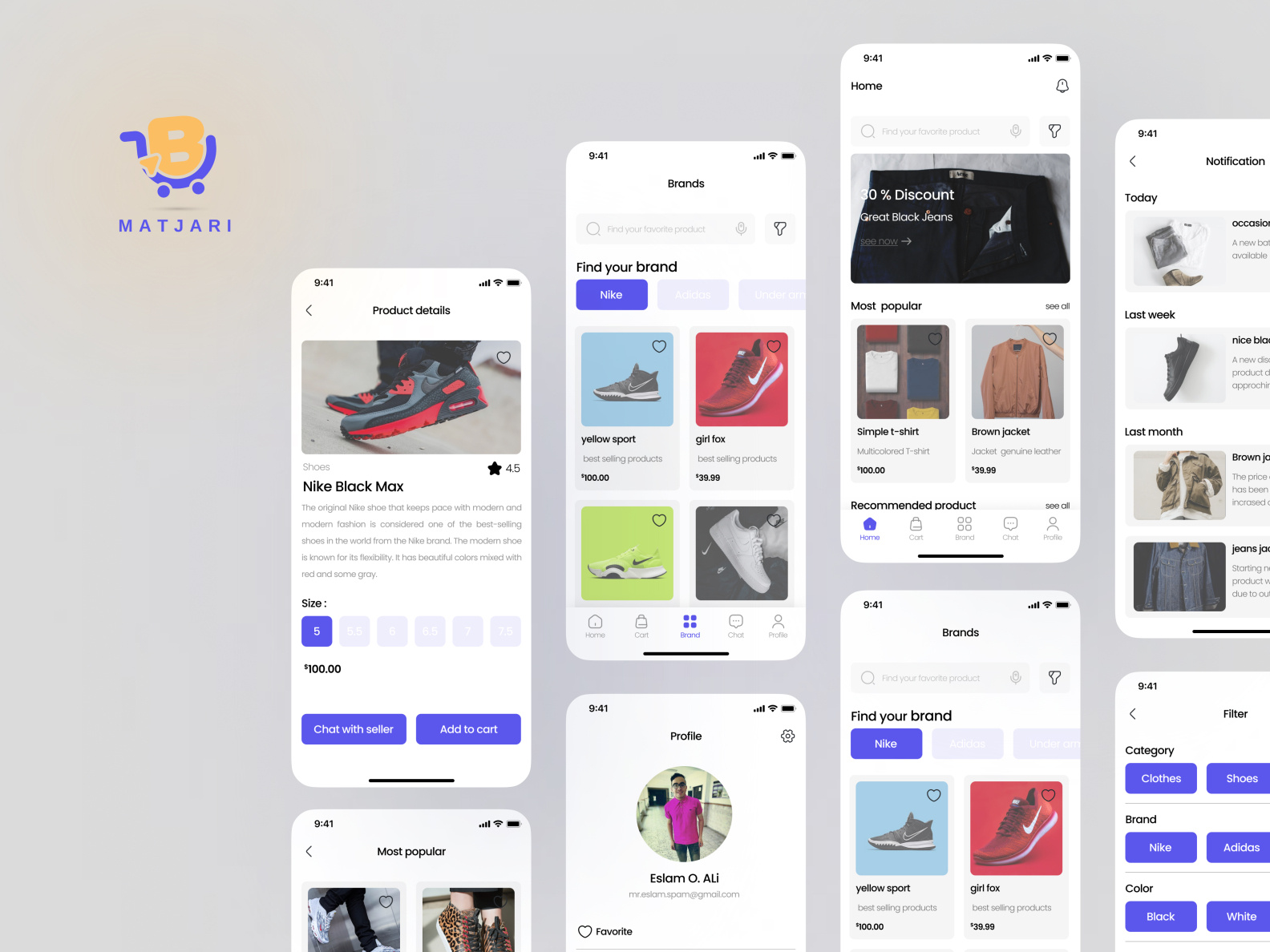 Shop App Ui Design by Eslam O. Ali on Dribbble
