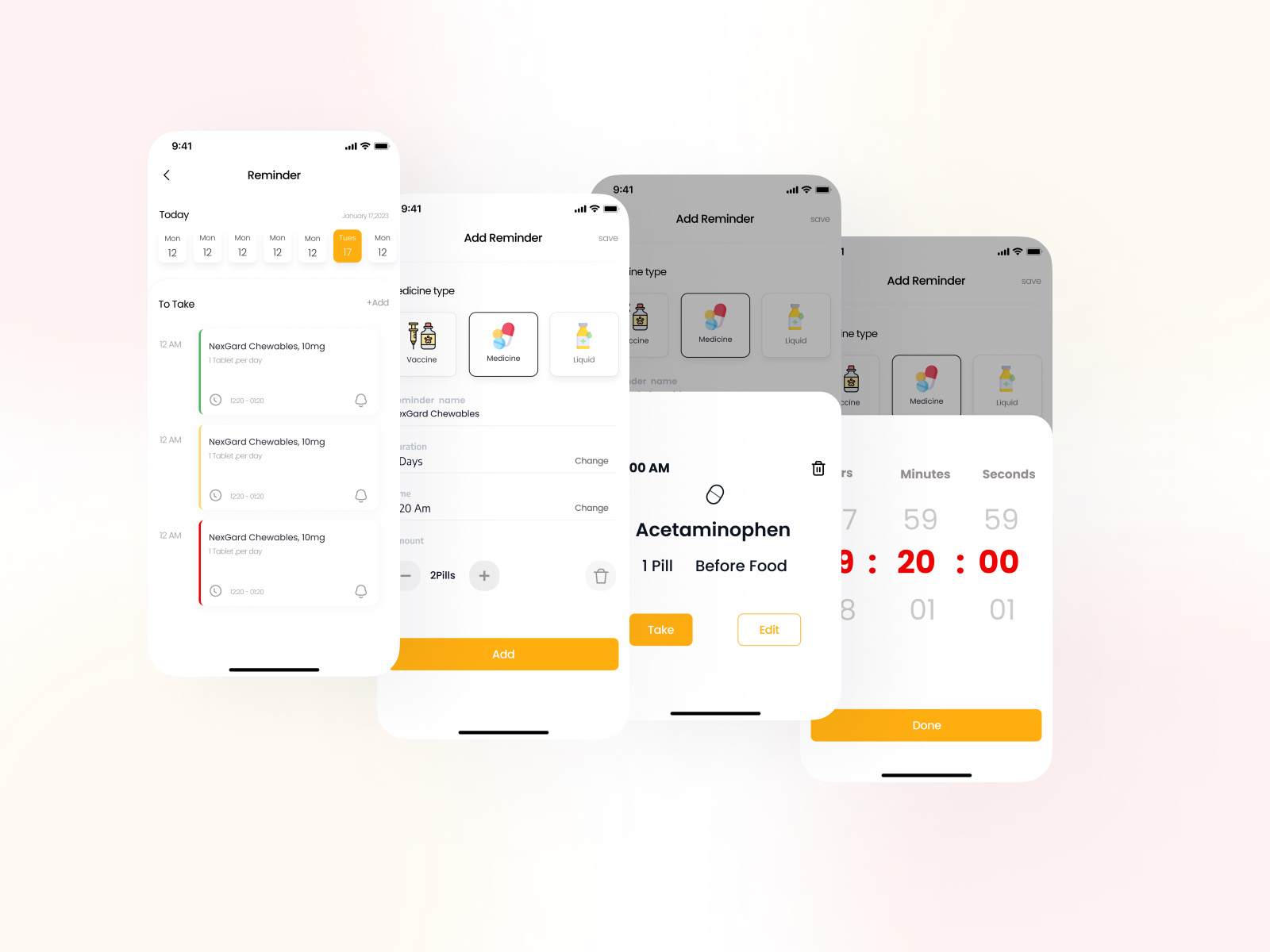 Reminder Screen by Shaimaa Abed on Dribbble