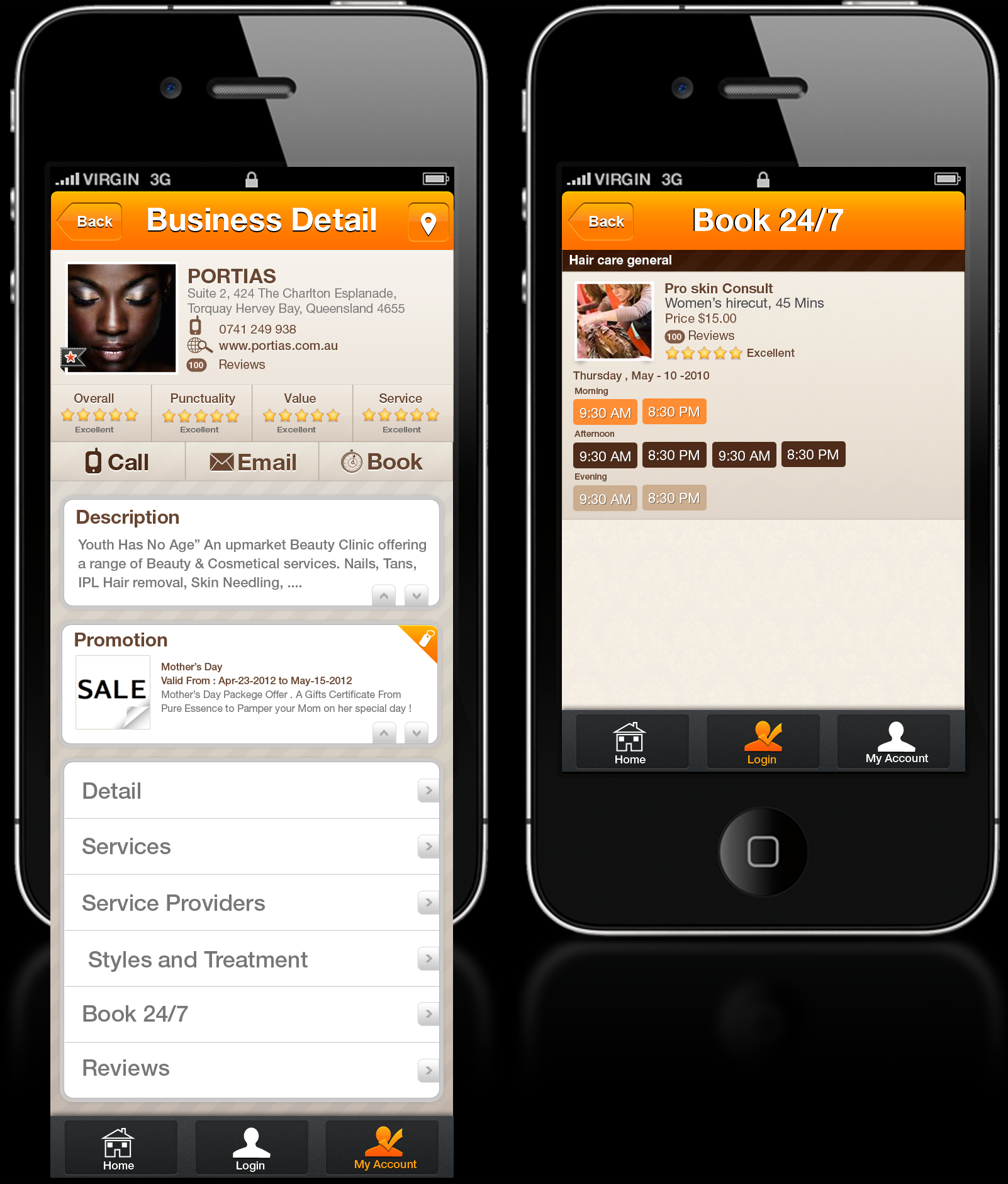 Salon app loging screen by Uiux builder on Dribbble