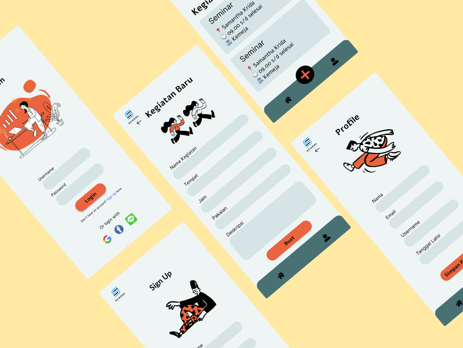 School Information by Haikal Lentera on Dribbble