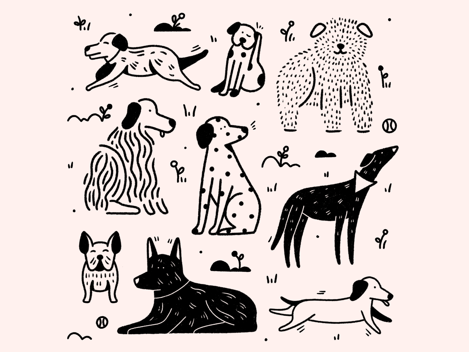 Dog Doodles by Olivia Malone on Dribbble